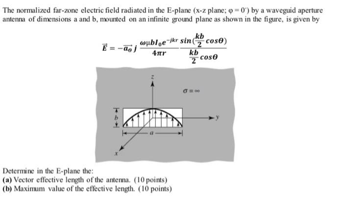 Solved The normalized far-zone electric field radiated in | Chegg.com