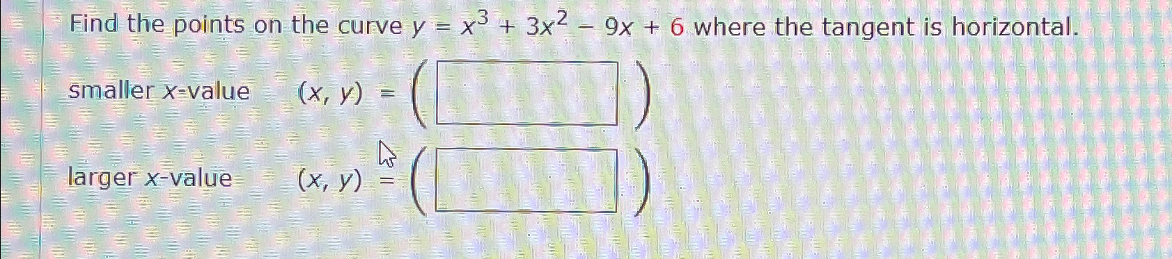 Solved Find the points on the curve y=x3+3x2-9x+6 ﻿where the | Chegg.com