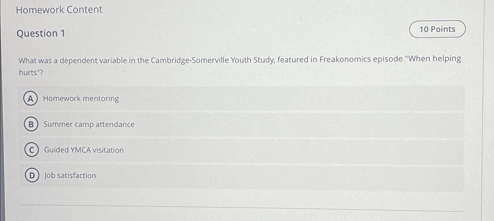Solved Homework ContentQuestion 110 ﻿PointsWhat was a | Chegg.com