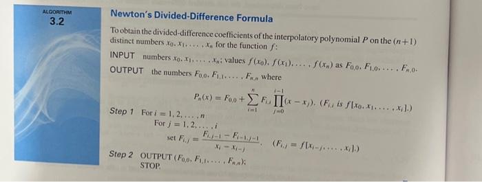 Solved Use The Given Alg On Matlab Send The Output From