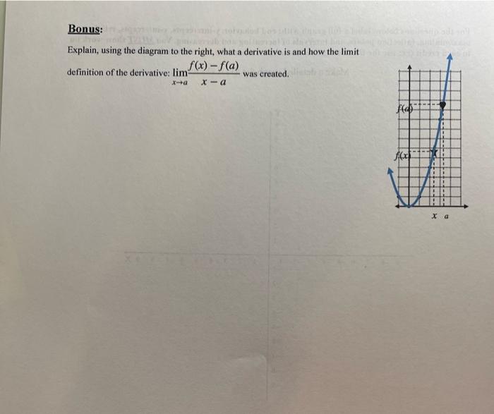 [Solved]: Bonus: Explain, using the diagram to the right, w