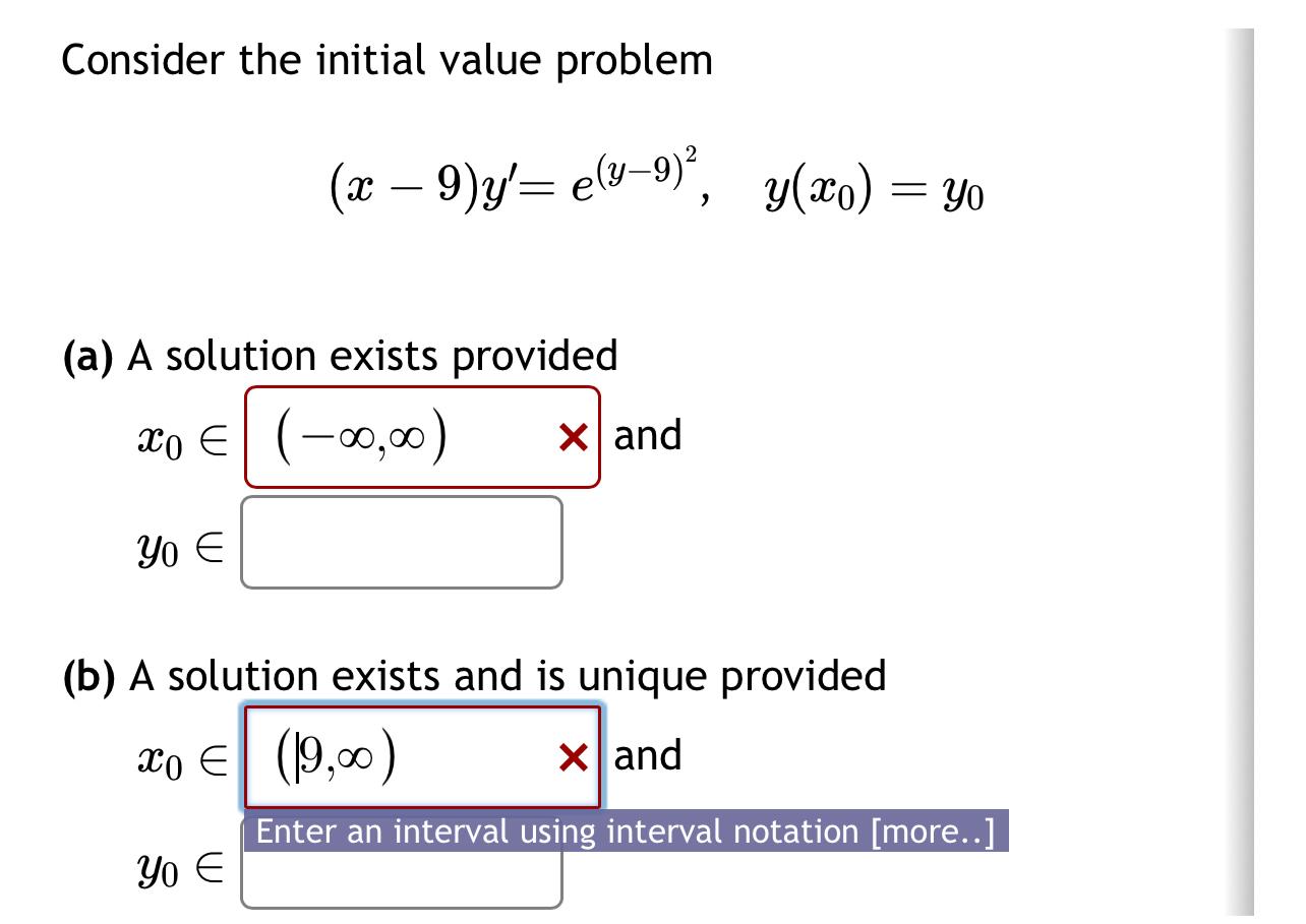 Solved Consider the initial value | Chegg.com