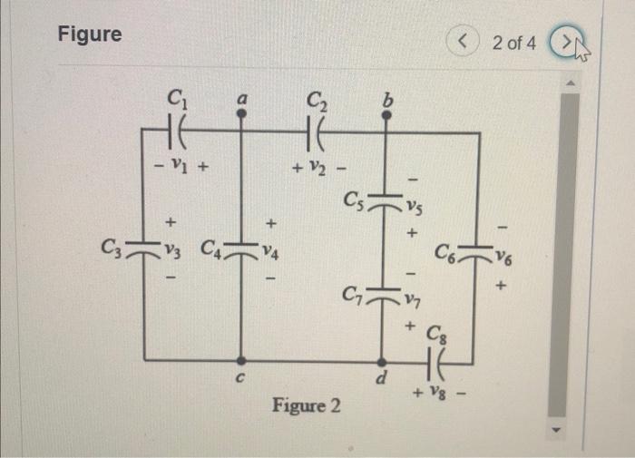 Solved Part C - Determine the equivalent capacitance across | Chegg.com