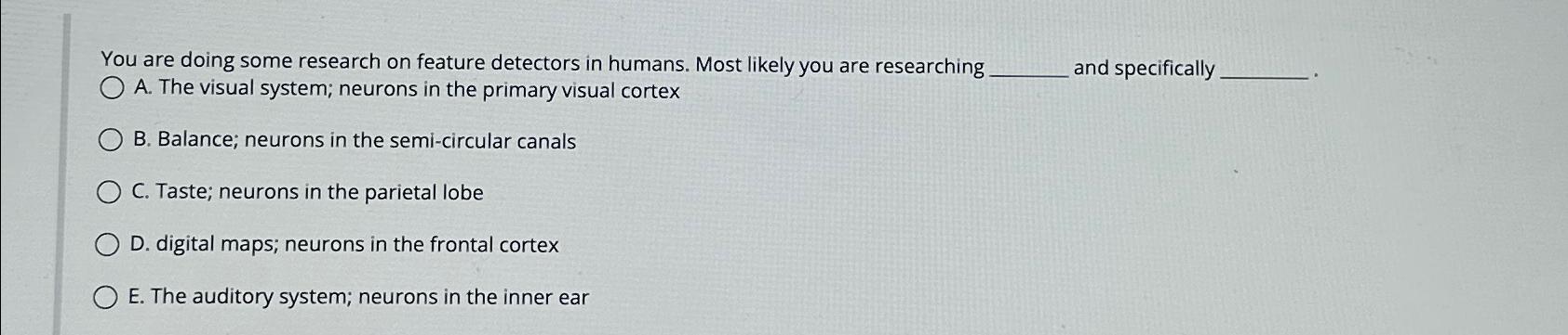 Solved You are doing some research on feature detectors in | Chegg.com