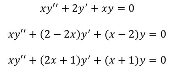 Solved Find solutions by the Frobenius method for the | Chegg.com