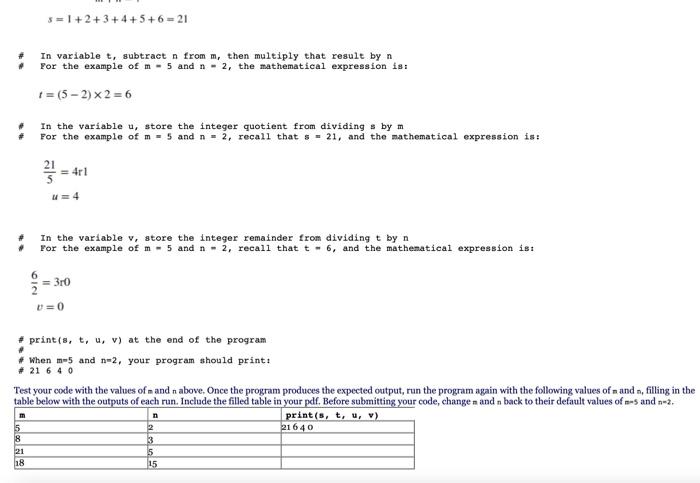 Solved 2. Write a program called computations.py that | Chegg.com