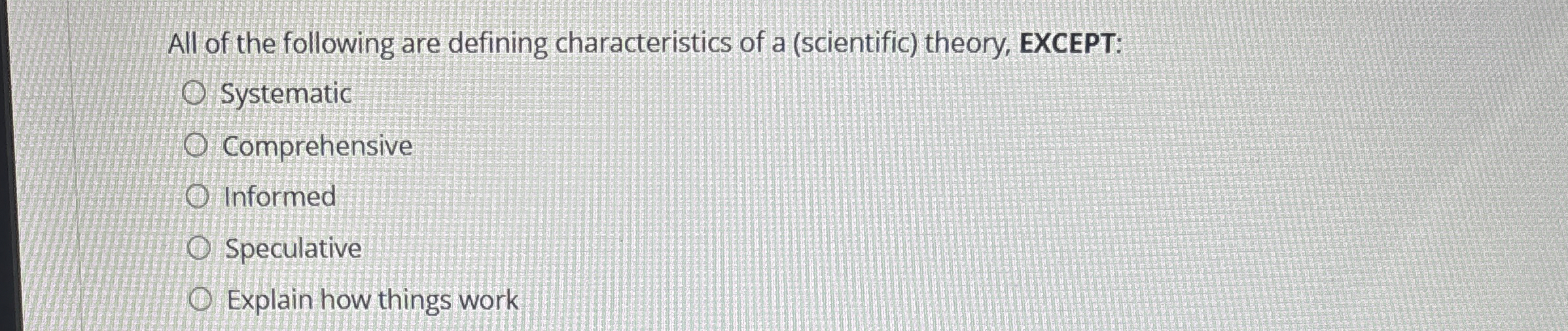 Solved All of the following are defining characteristics of | Chegg.com