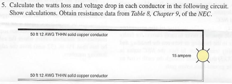 Solved Calculate the watts loss and voltage drop in each | Chegg.com
