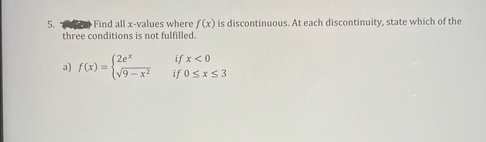 Solved Find all x-values where f(x) ﻿is discontinuous. At | Chegg.com