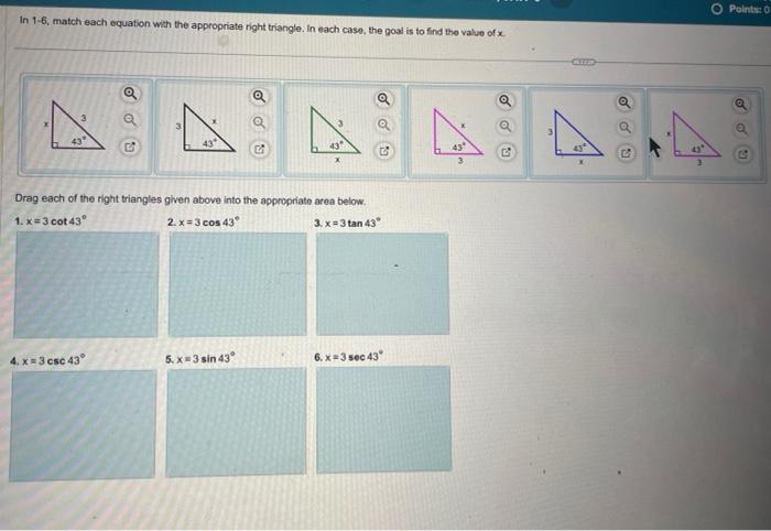 Solved In 1-6, match each equation with the appropriate | Chegg.com