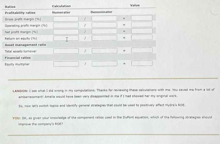 LANDON: OK, it looks like I've got a couple of | Chegg.com
