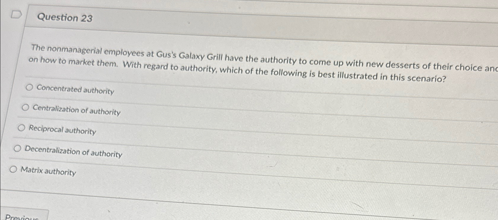Solved Question 23The nonmanagerial employees at Gus's | Chegg.com