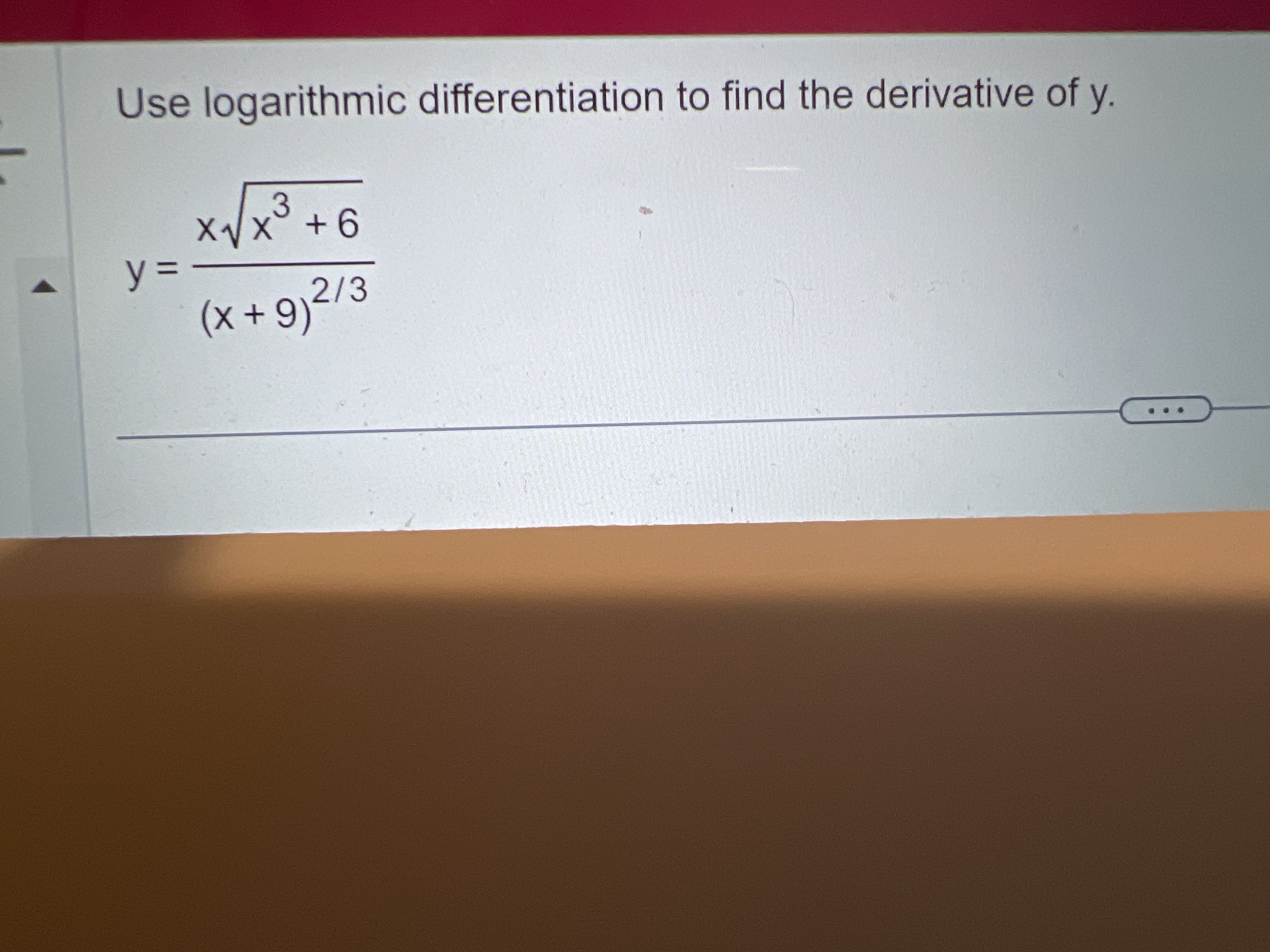 Solved Use logarithmic differentiation to find the | Chegg.com