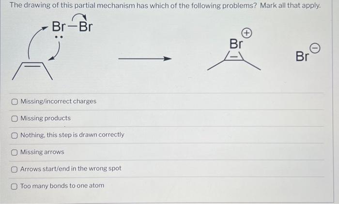 Solved The drawing of this partial mechanism has which of | Chegg.com
