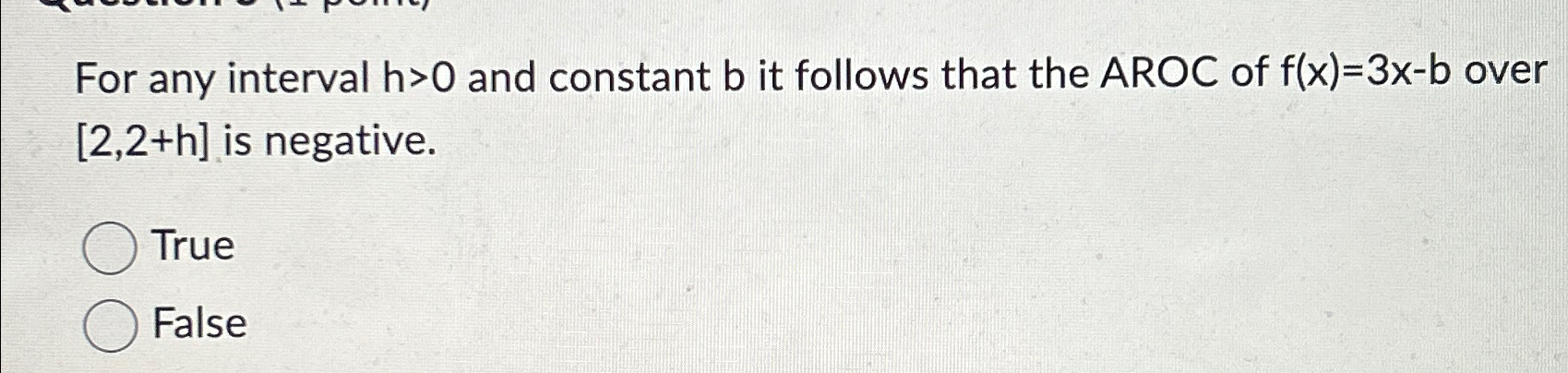 Solved For any interval h>0 ﻿and constant b ﻿it follows that | Chegg.com