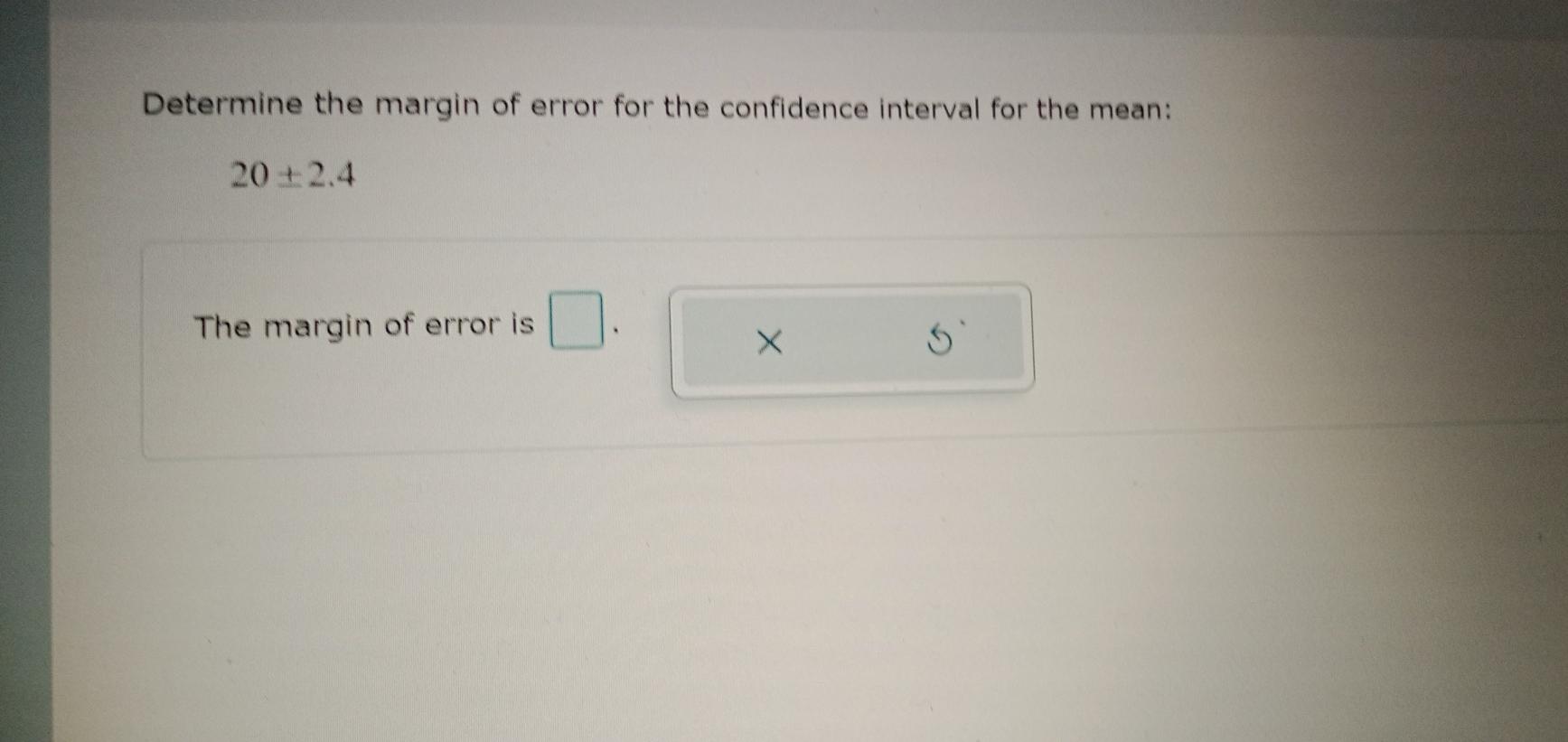 Solved Determine the margin of error for the confidence | Chegg.com