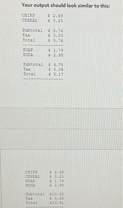 Solved Write a Program: Cash Register Your goal is to create | Chegg.com