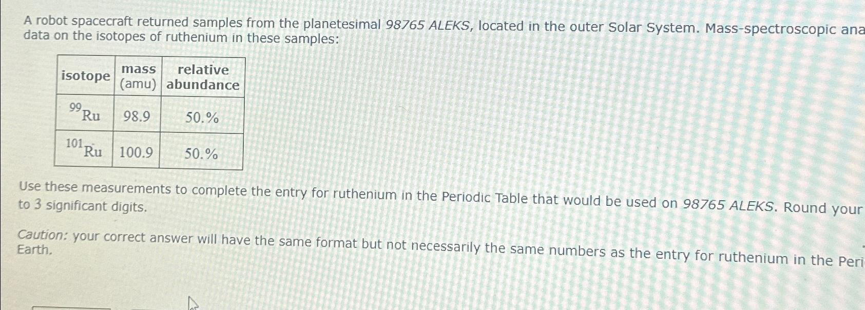 Solved A robot spacecraft returned samples from the | Chegg.com
