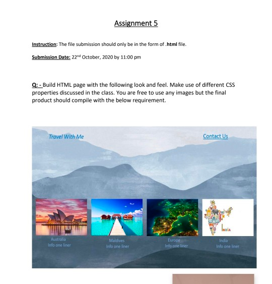 Solved Assignment 5 Instruction: The file submission should | Chegg.com