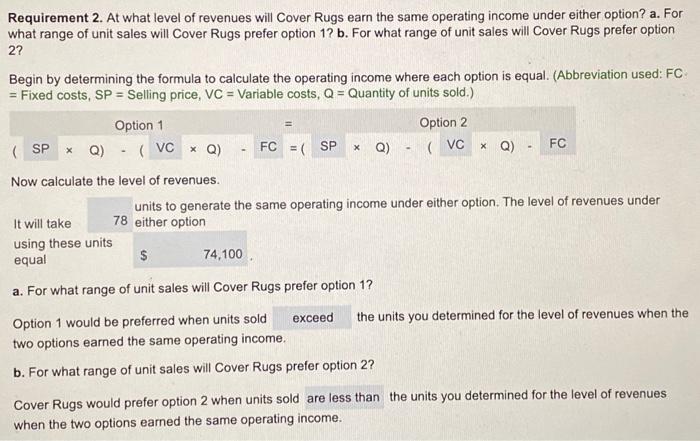 Solved Cover Rugs is holding a 2-week carpet sale at Josh's | Chegg.com