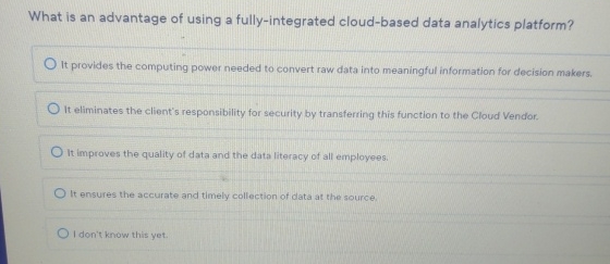 Solved What is an advantage of using a fully-integrated | Chegg.com