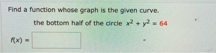 Solved Find a function whose graph is the given curve. the | Chegg.com