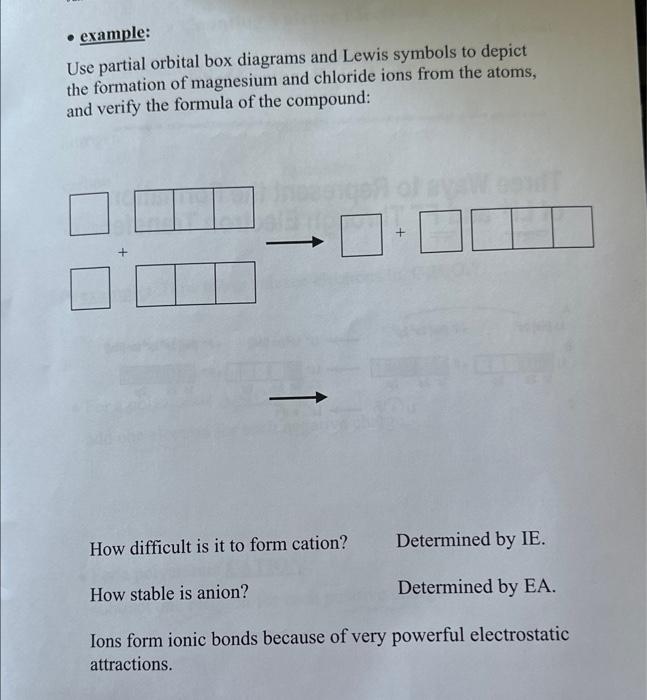 - example: Use partial orbital box diagrams and Lewis | Chegg.com
