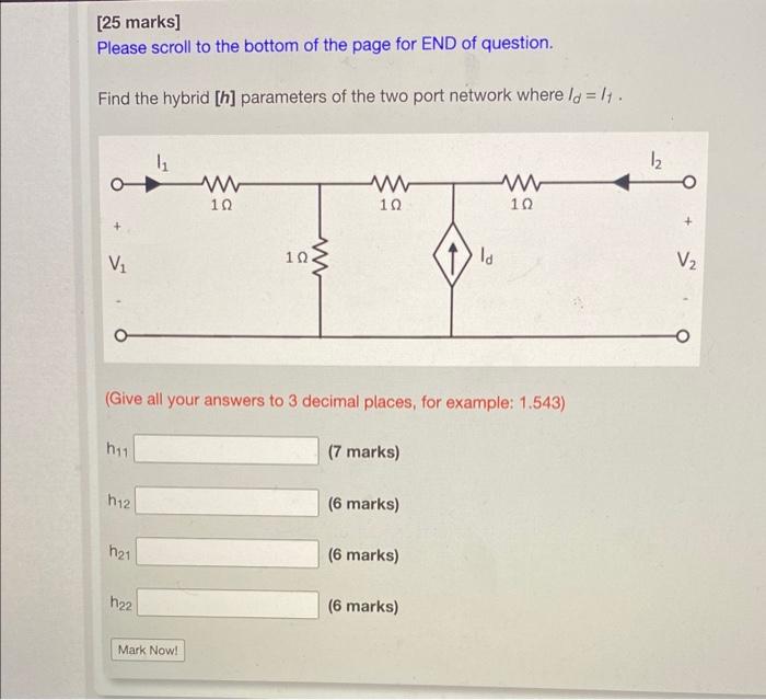 Solved [25 marks] Please scroll to the bottom of the page | Chegg.com