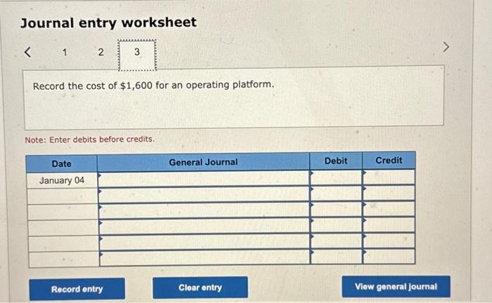 Solved Journal entry worksheet Record the purchase of a used | Chegg.com