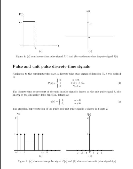 Solved Pulse and Impulse continuous-time signals A | Chegg.com