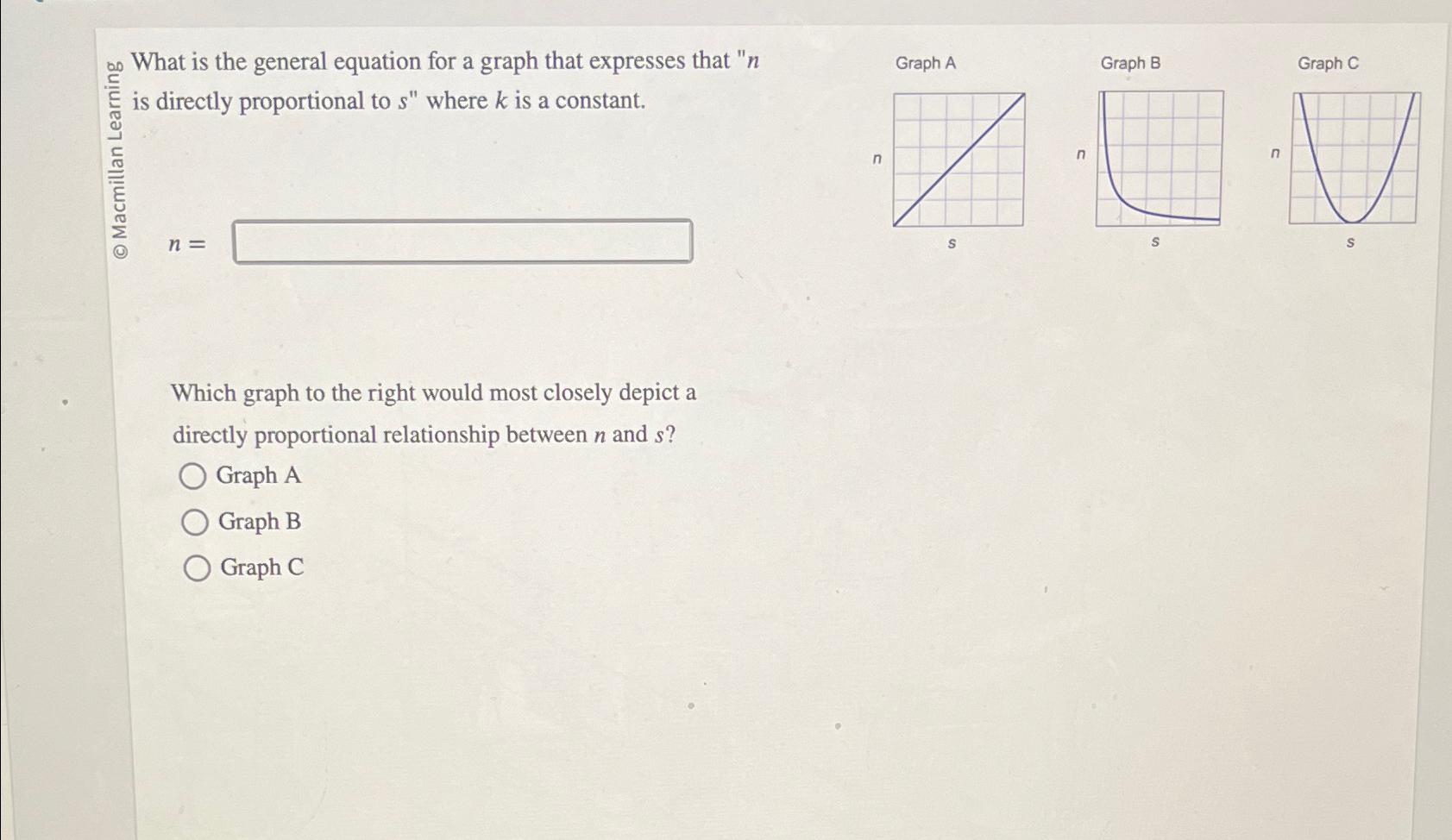 Solved of What is the general equation for a graph that | Chegg.com