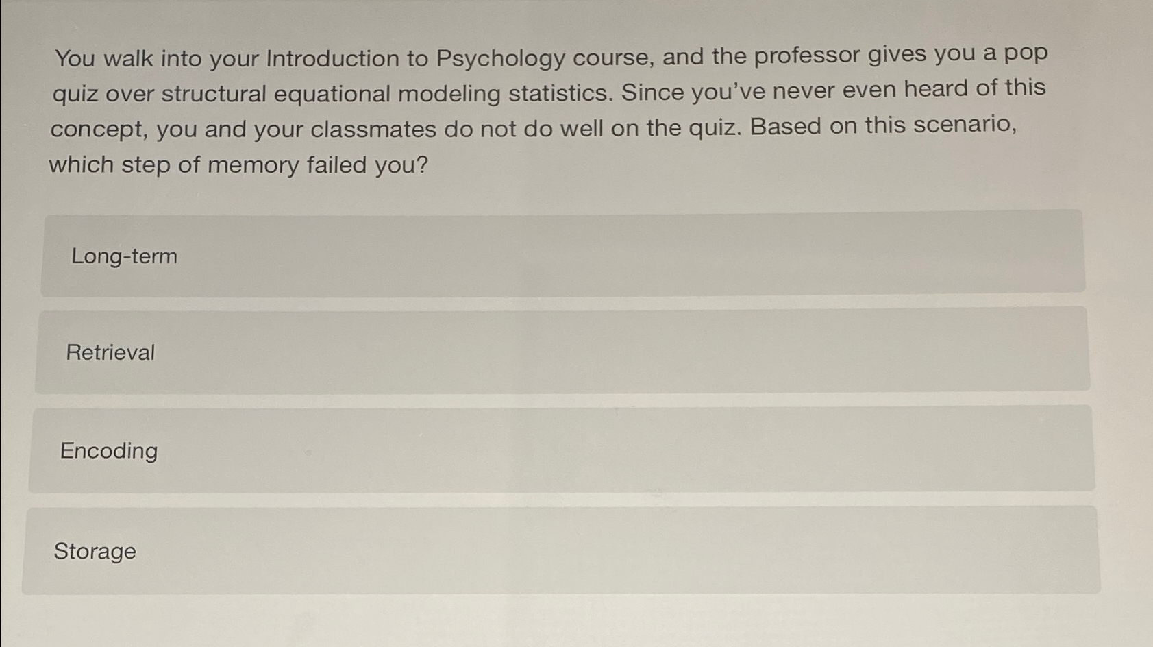 Solved You walk into your Introduction to Psychology course, | Chegg.com