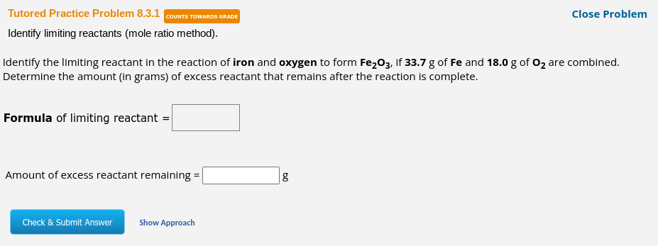Solved Tutored Practice Problem 8 3 1close Problemidentify