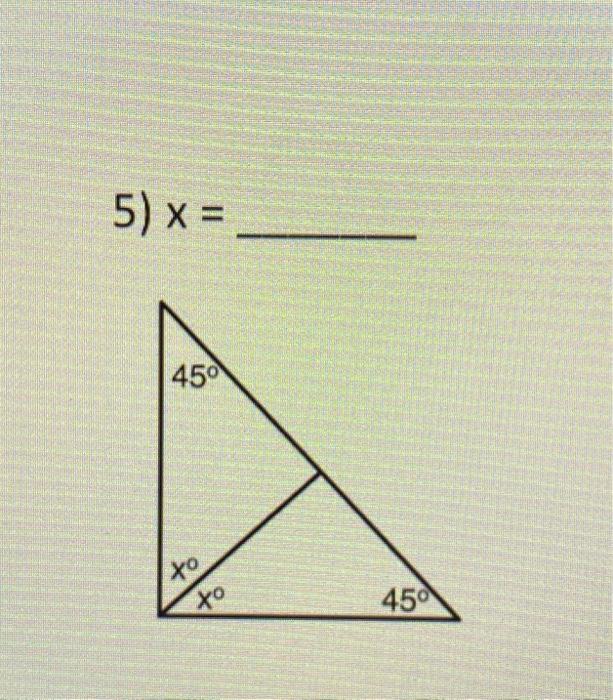 Solved 5) x= | Chegg.com