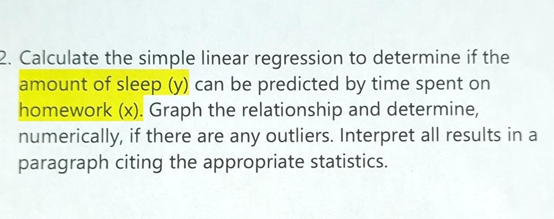 Solved Calculate the simple linear regression to determine | Chegg.com