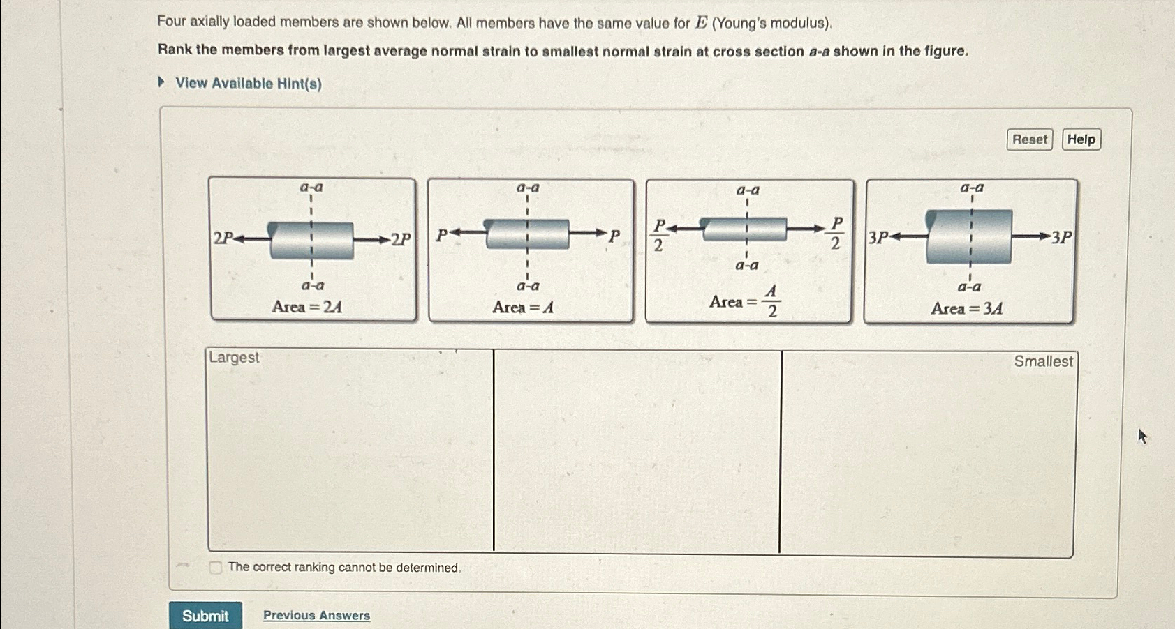 Solved Four axially loaded members are shown below. All | Chegg.com