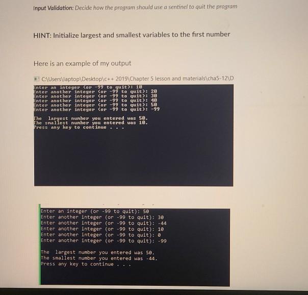 Solved Write a program with a loop that lets the user enter | Chegg.com