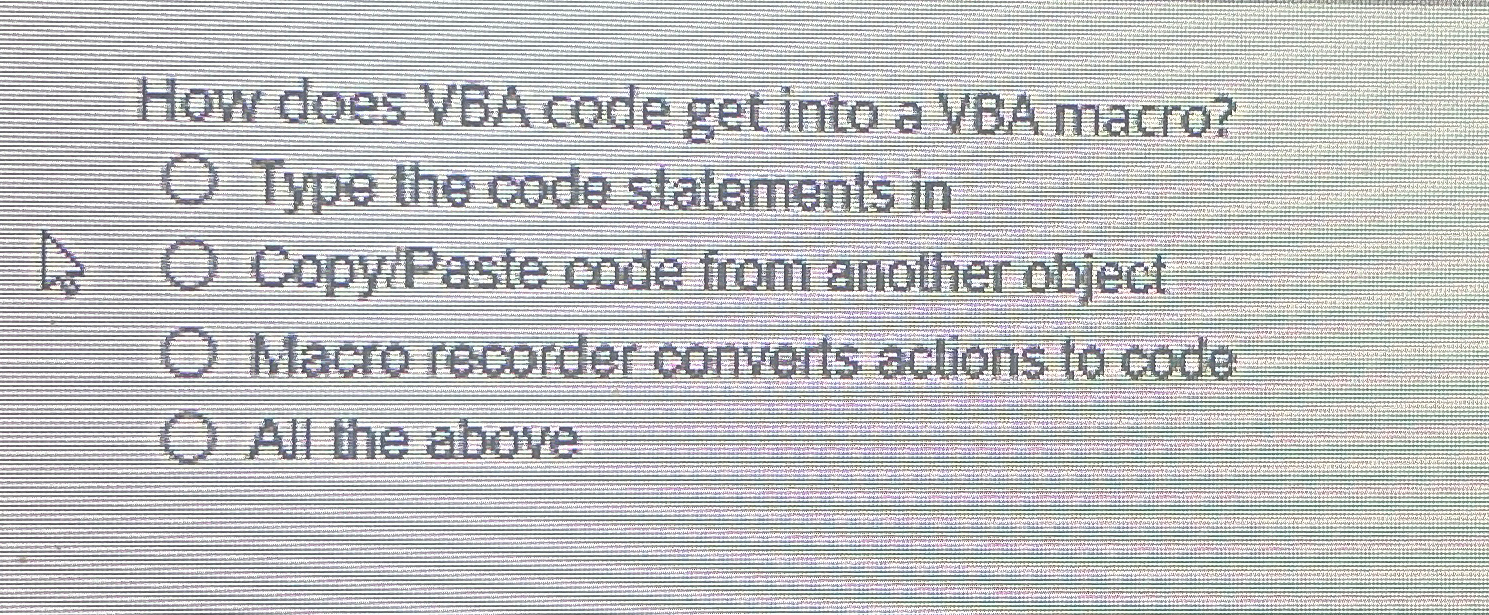 Solved How Does Vba Code Get Into A Vba Macrotype The Code
