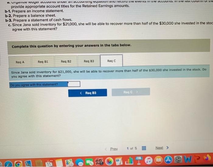 Solved On January 1, Year 1, Jana started a small flower | Chegg.com