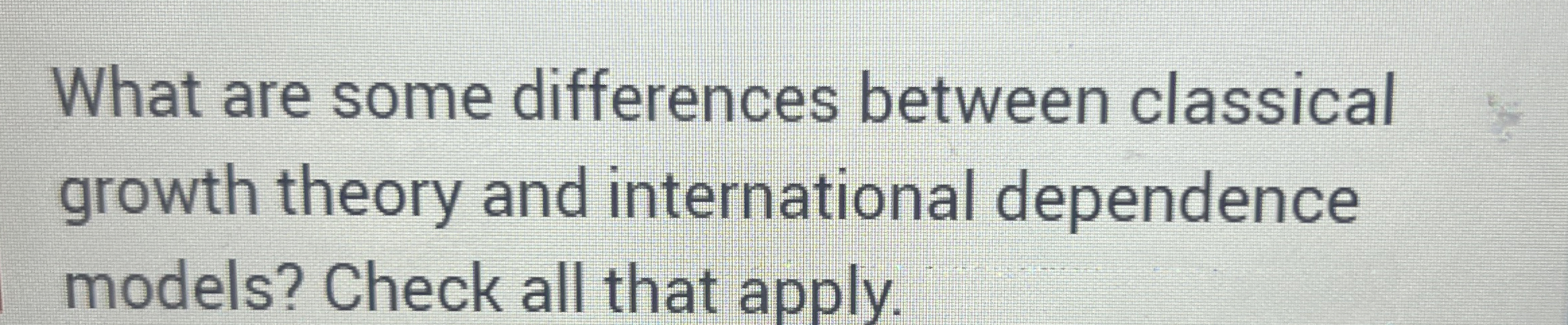 Solved What are some differences between classical growth | Chegg.com