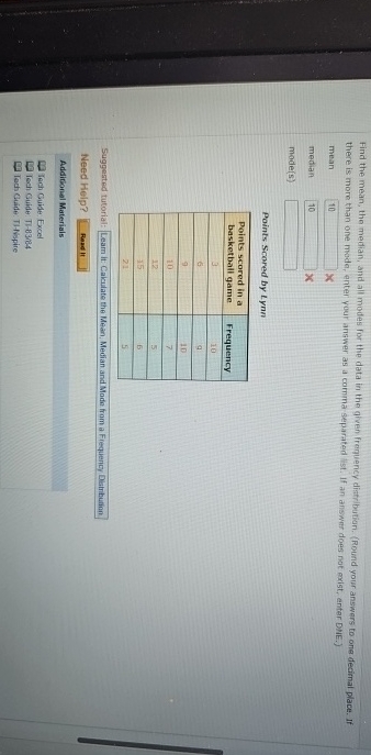 Solved Find the mean, the median, and all modes for the data | Chegg.com