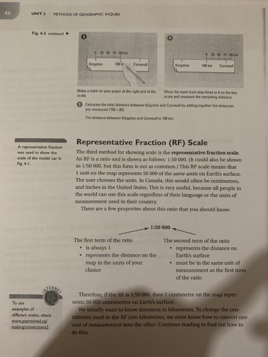 Solved CHAPTER 4 USING MAP SCALES 45 A direct statement | Chegg.com