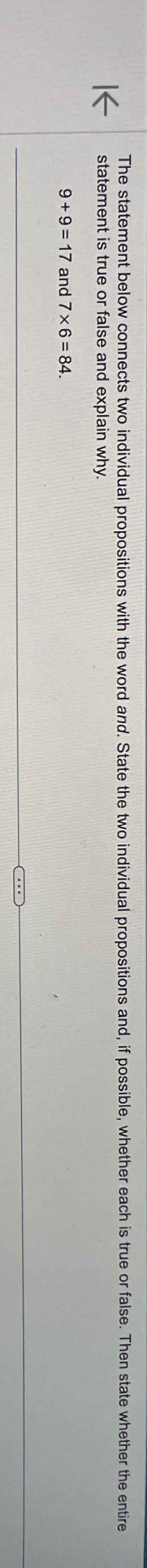 Solved The statement below connects two individual | Chegg.com
