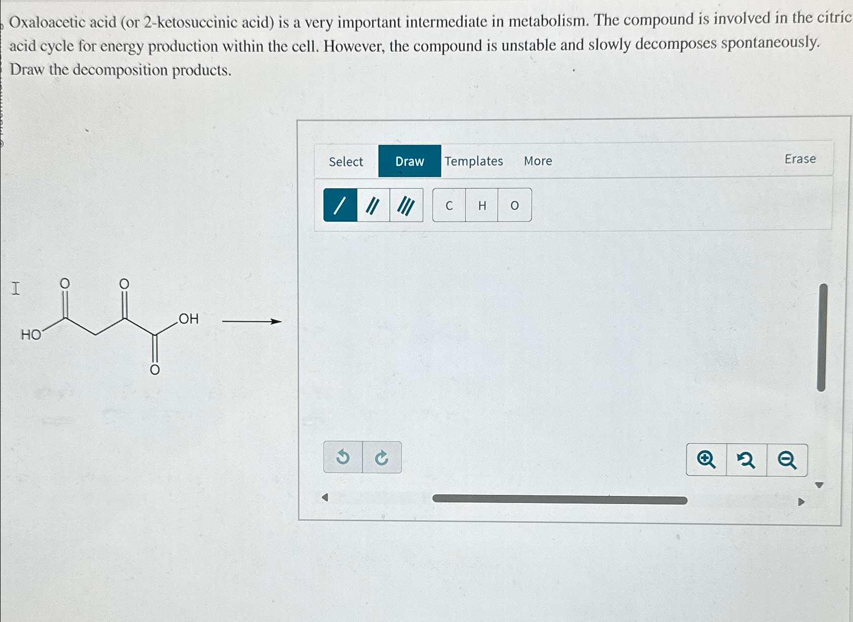 Solved Oxaloacetic Acid Or 2 Ketosuccinic Acid ﻿is A Very