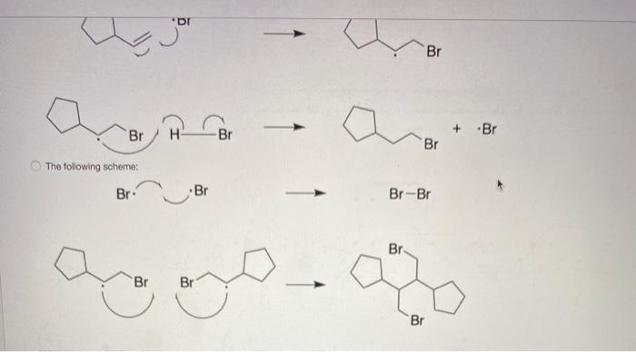 Solved QUESTION 17 For the anti-Markovnikov hydrobromination | Chegg.com