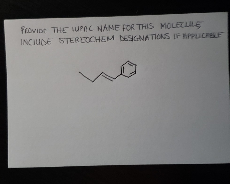 Solved Is the answer 1-Phenyl-1-Butene? why is it a phenyl | Chegg.com