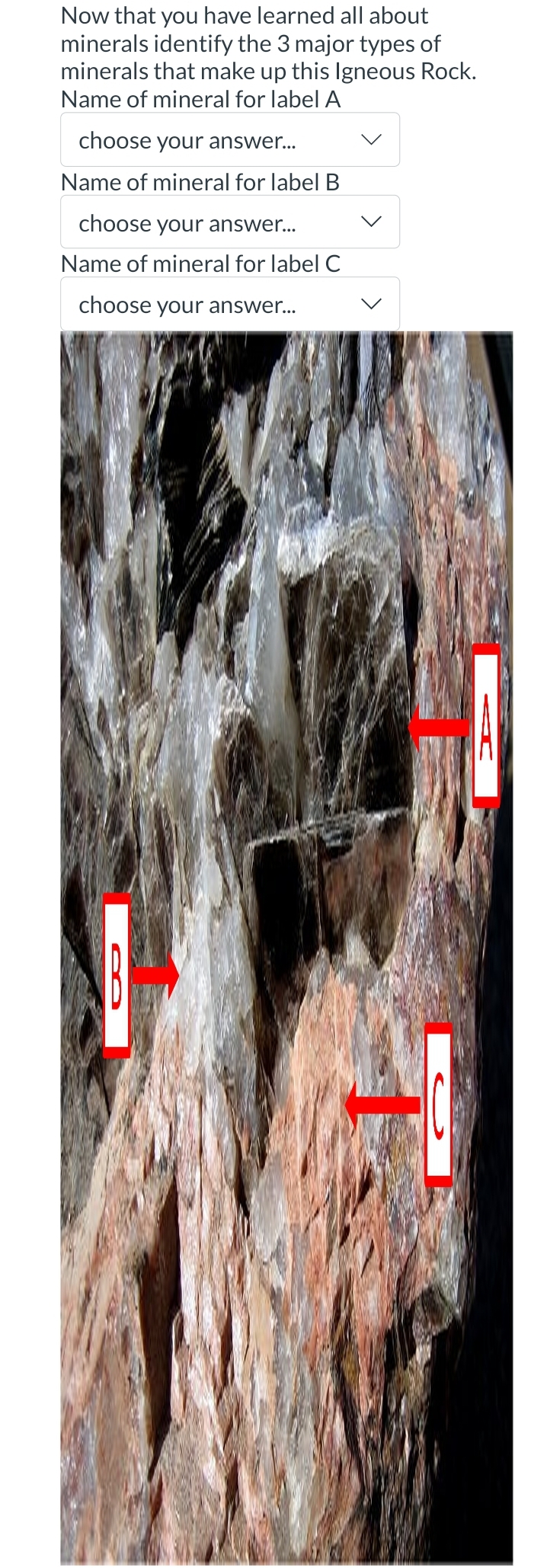 Solved Now that you have learned all aboutminerals identify | Chegg.com