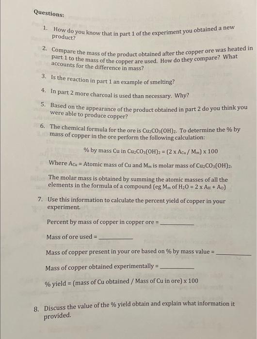 Solved Reaction: 1. Set up a ring stand with a clay | Chegg.com