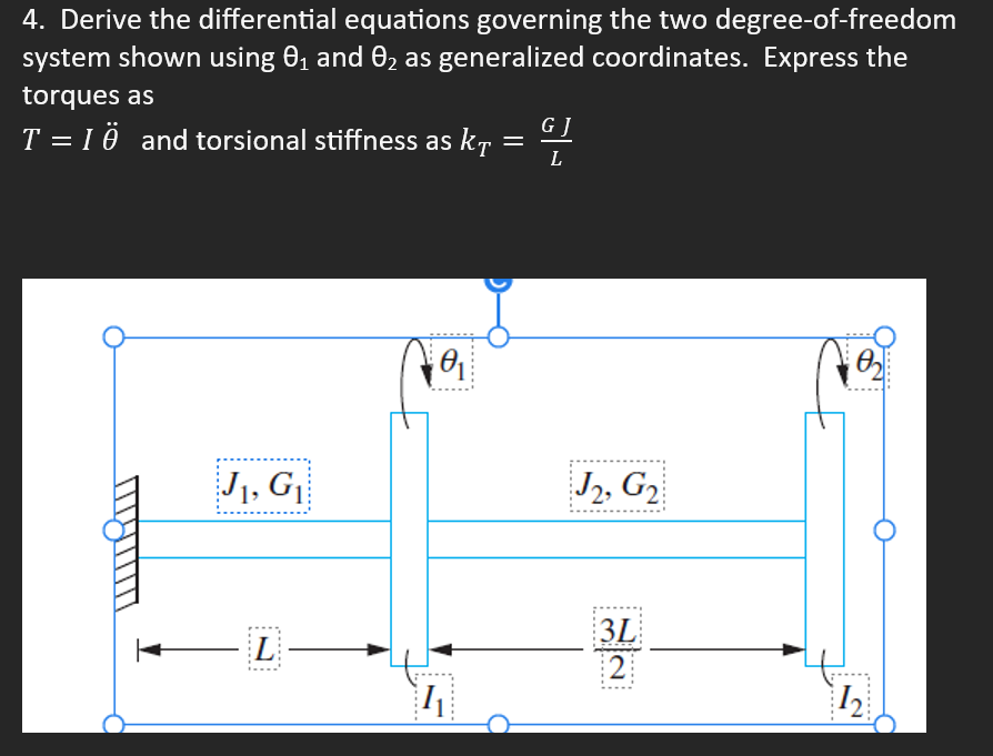 Solved 4. ﻿Derive the differential equations governing the | Chegg.com