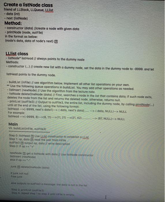 Solved the pseudocode of the 2 class and the Main is given. | Chegg.com